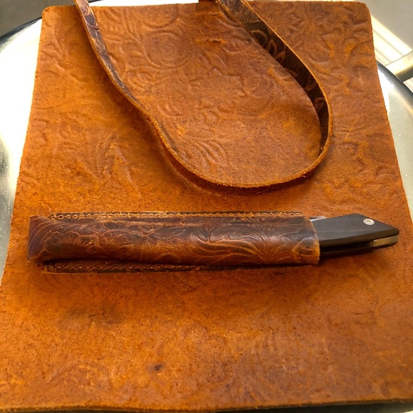 Grooming | Tooled Leather Straight Razor Travel Case | Poshmark